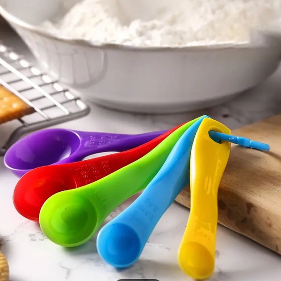 Kitchen | Set Of Measuring Spoons Rainbow | Poshmark